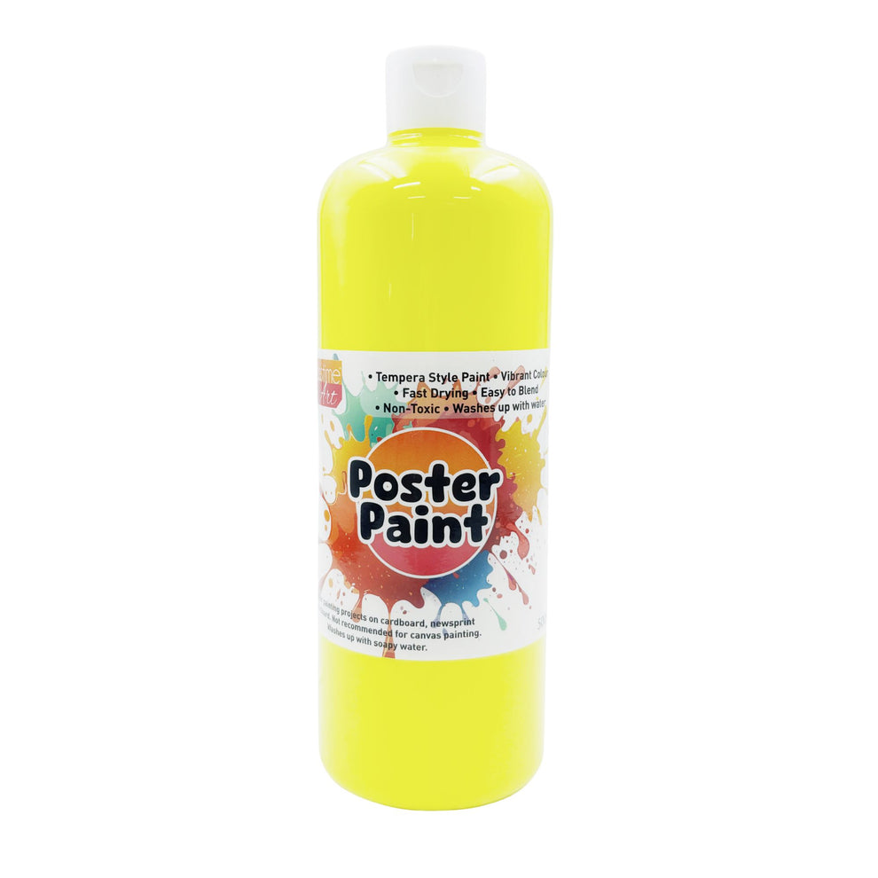 Poster Paint 500ml - Yellow – Passtime Crafts