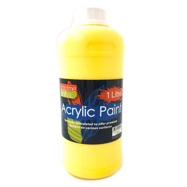 Acrylic Paint 1L - Lemon Yellow – Passtime Crafts
