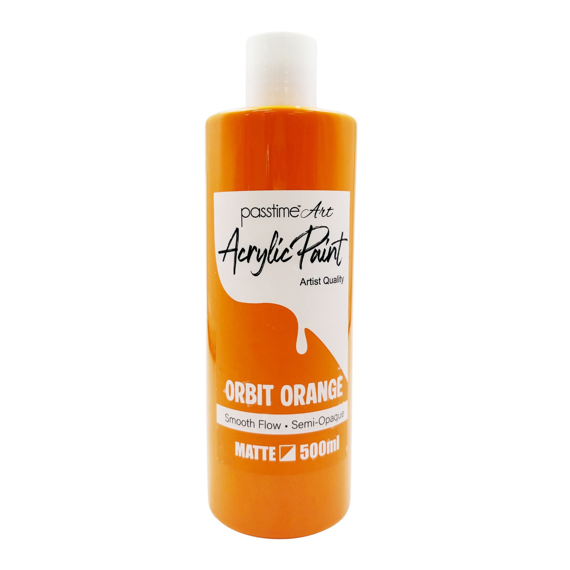 Acrylic Paint 500ml - Orbit Orange – Passtime Crafts