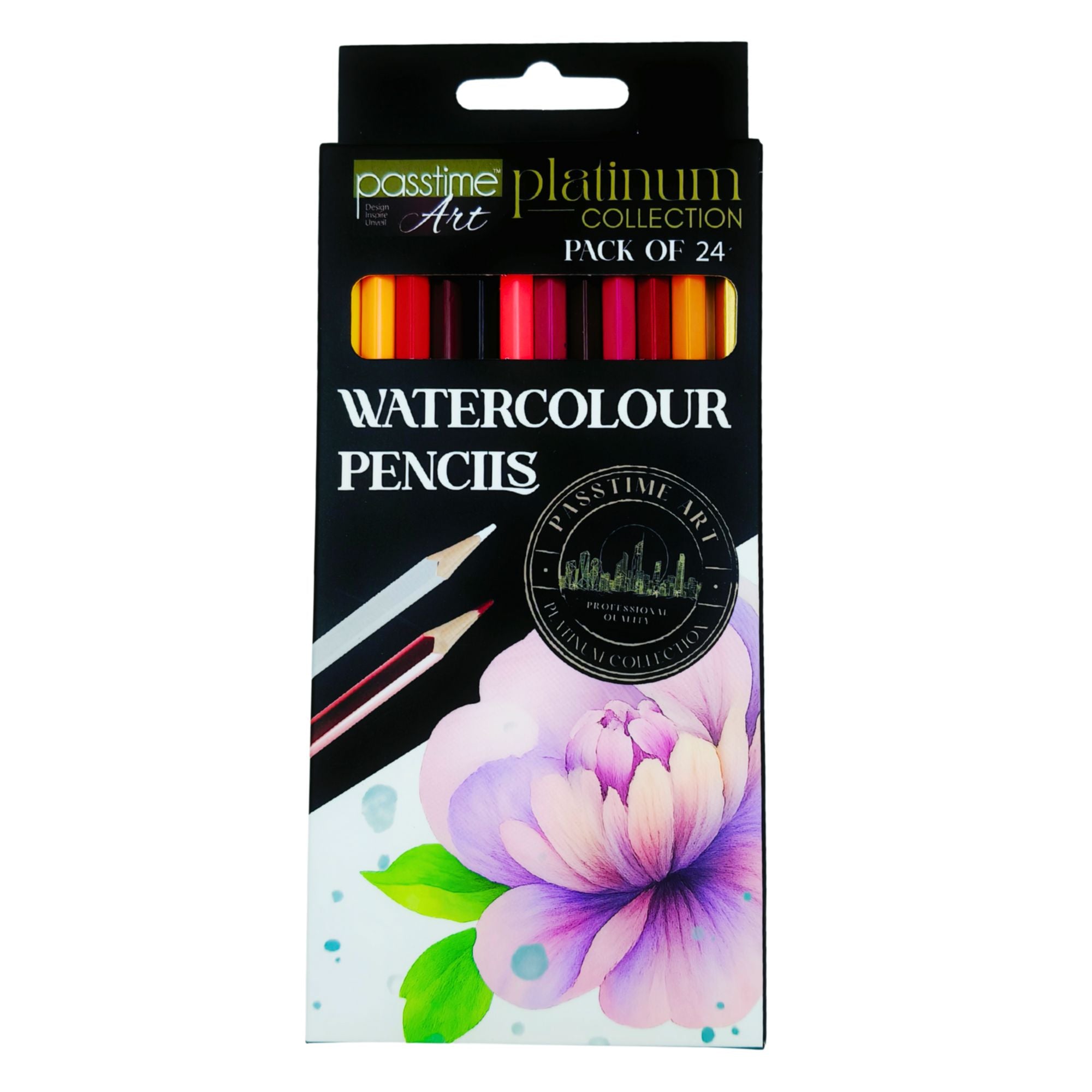 Watercolour Hex Pencils Pack of 24 – Passtime Crafts