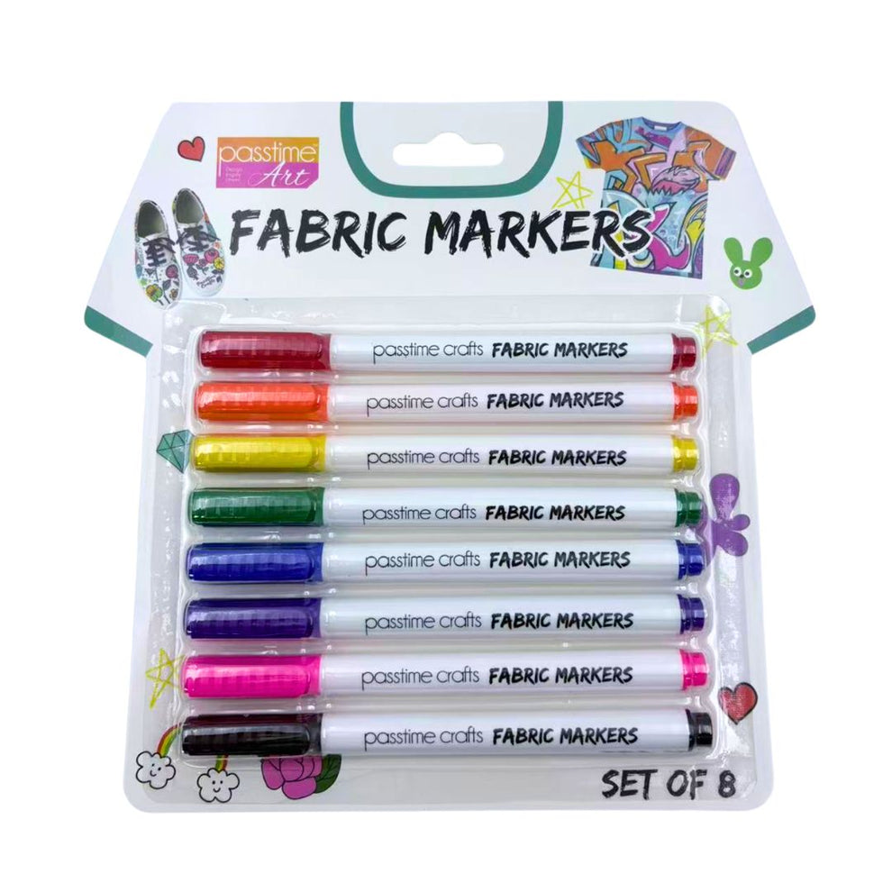 T-Shirt Markers Set of 8 – Passtime Crafts
