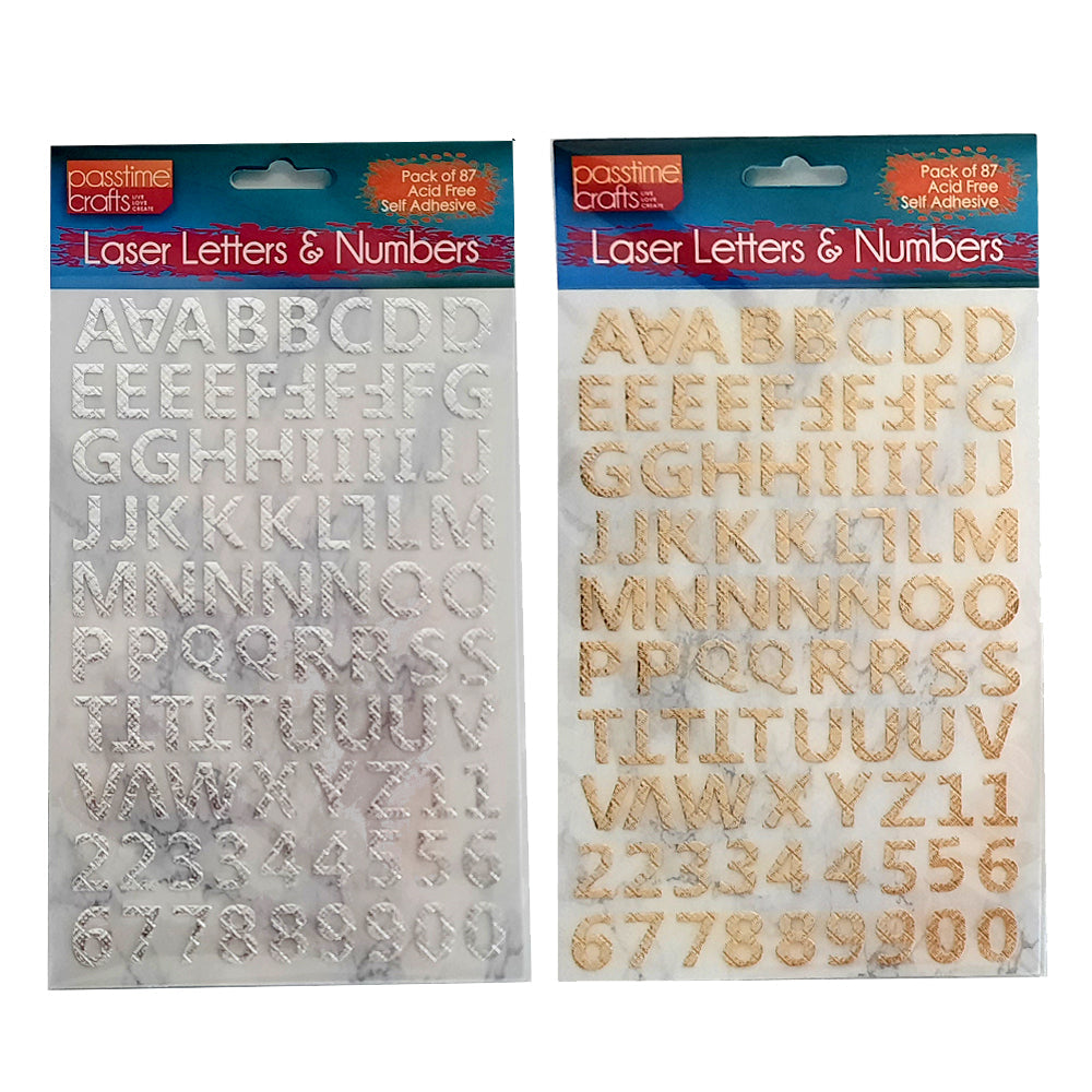 Holographic Alpha Stickers – Passtime Crafts